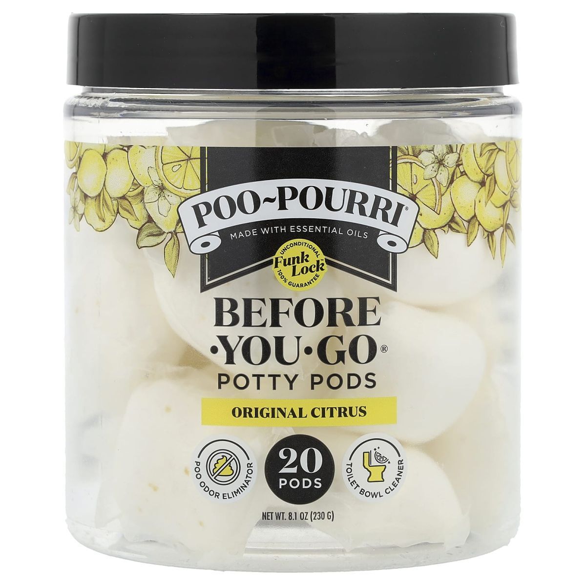 Poo-Pourri, Before-You-Go® Potty Pods, Original Citrus, 20 Pods, 8.1 oz ...