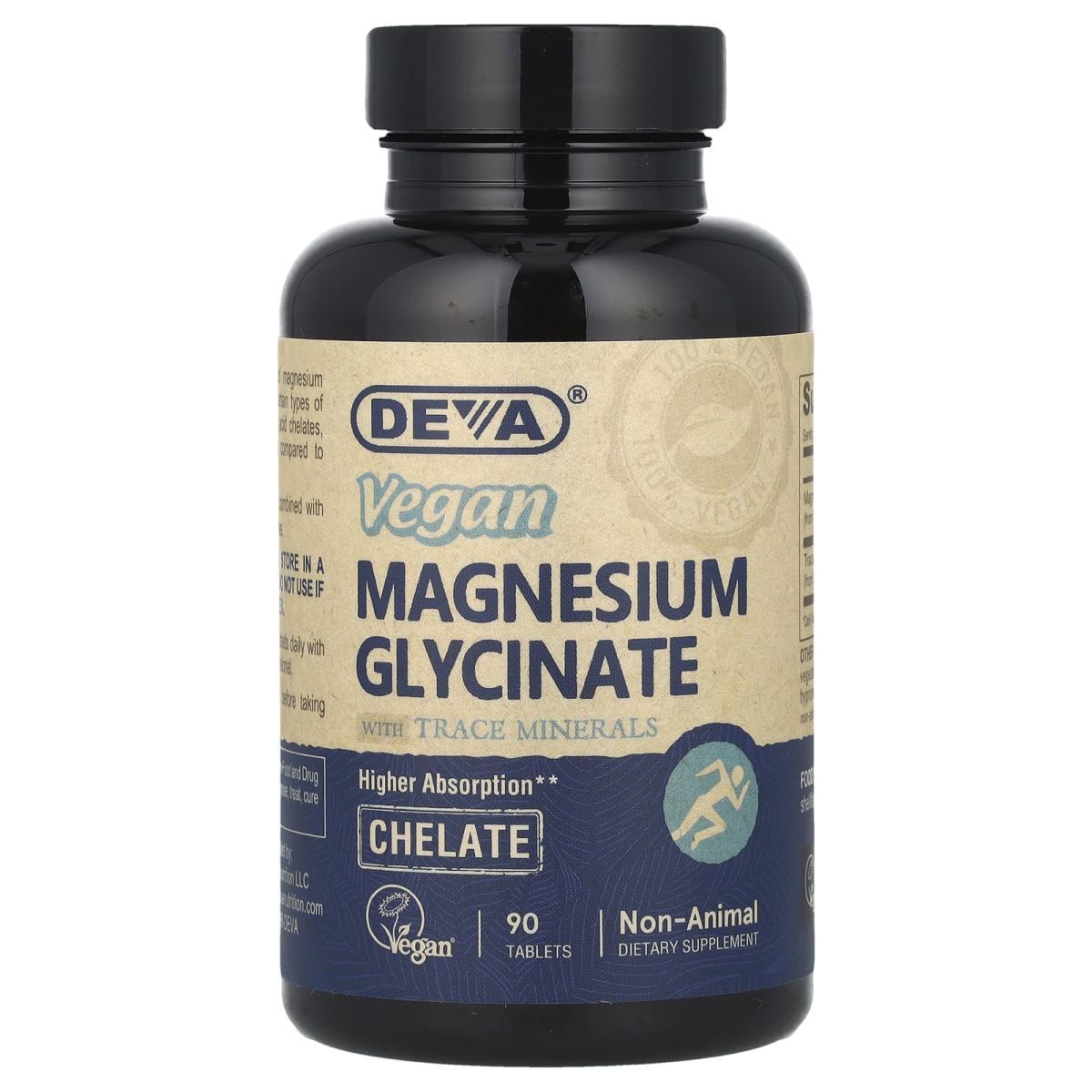 Deva, Vegan Magnesium Glycinate With Trace Minerals, 90 Tablets купить ...