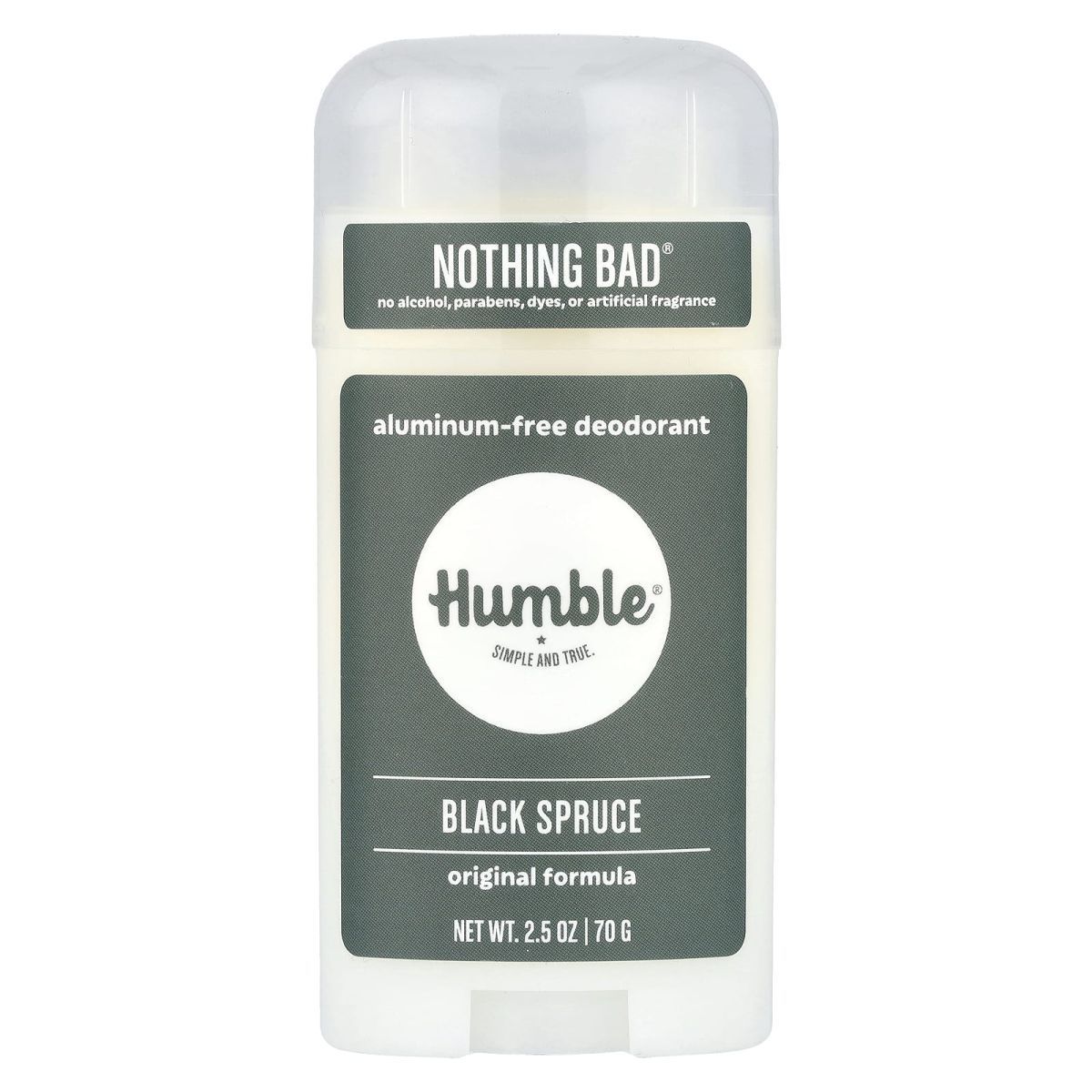 Humble Brands, дезодорант без алюмінію, чорна ялина, 70 г (2,5 унції ...