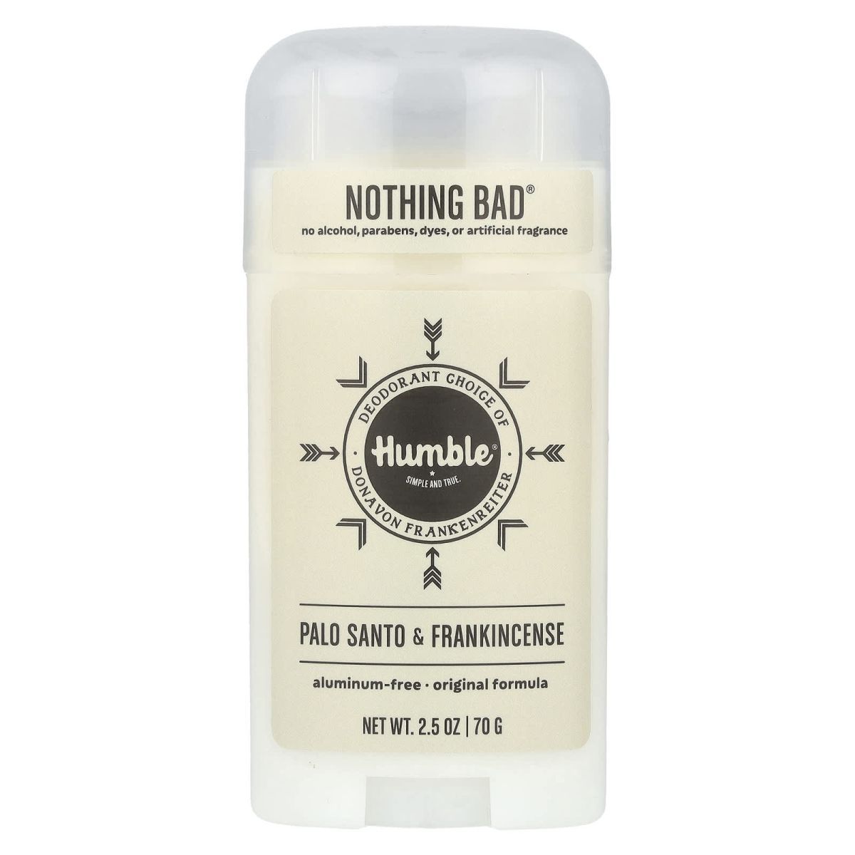 Humble Brands, дезодорант без алюмінію, пало санто й ладан, 70 г (2,5 ...