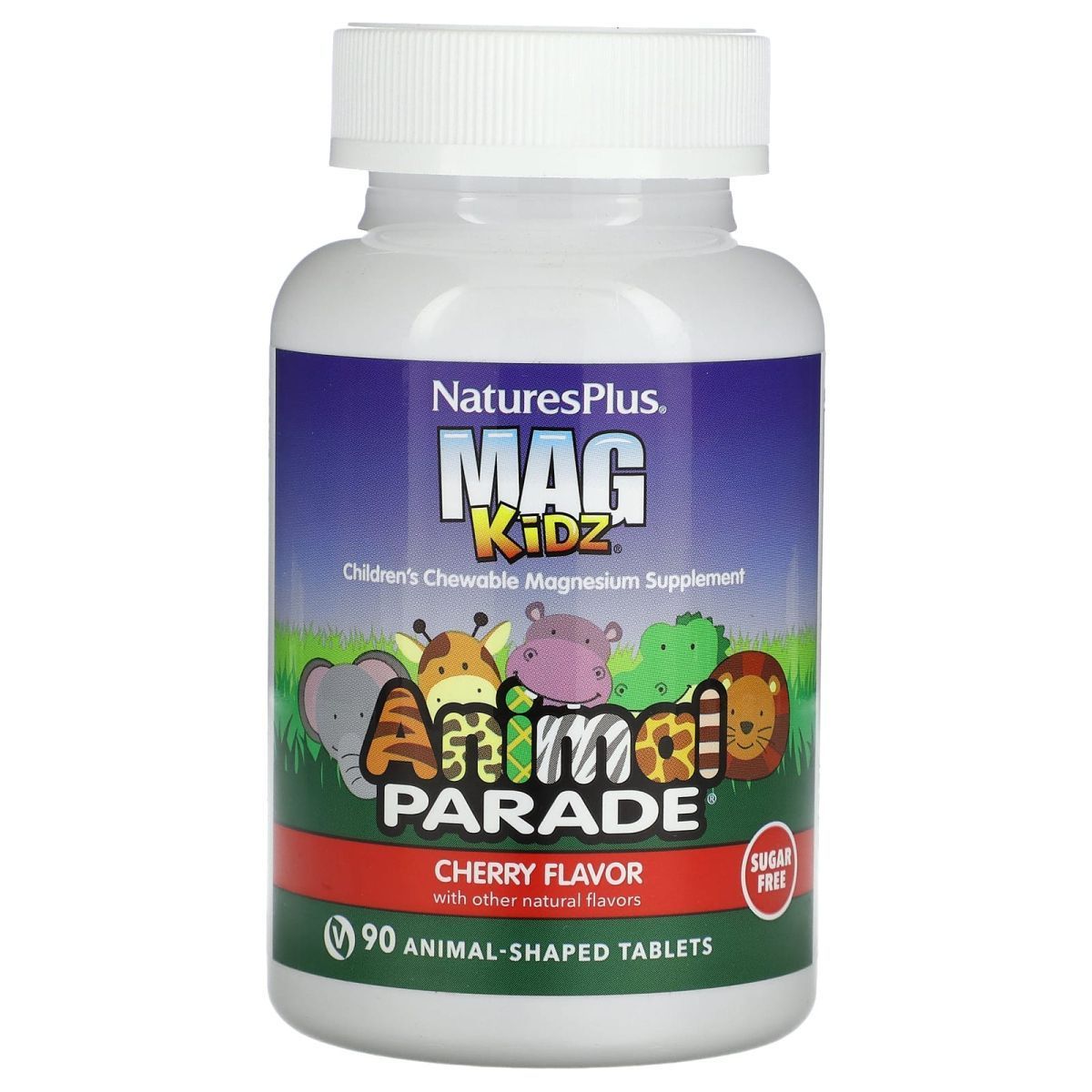 Дитячий магній Вишневий аромат Nature's Plus (Animal Parade Mag Kidz ...