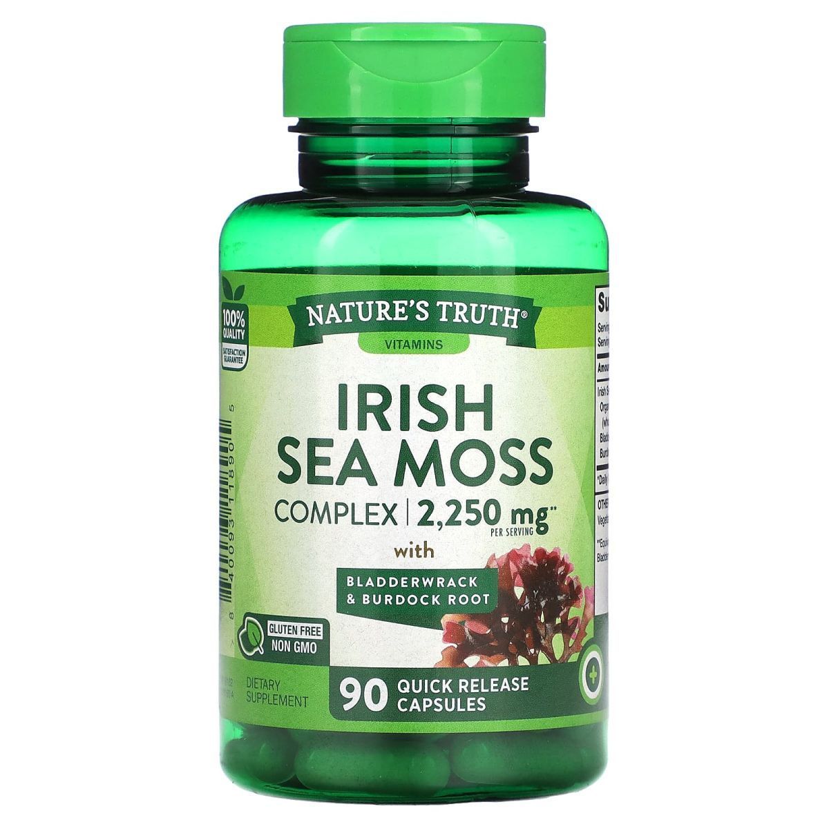 Nature's Truth, Irish Sea Moss Complex with Bladderwrack & Burdock Root ...