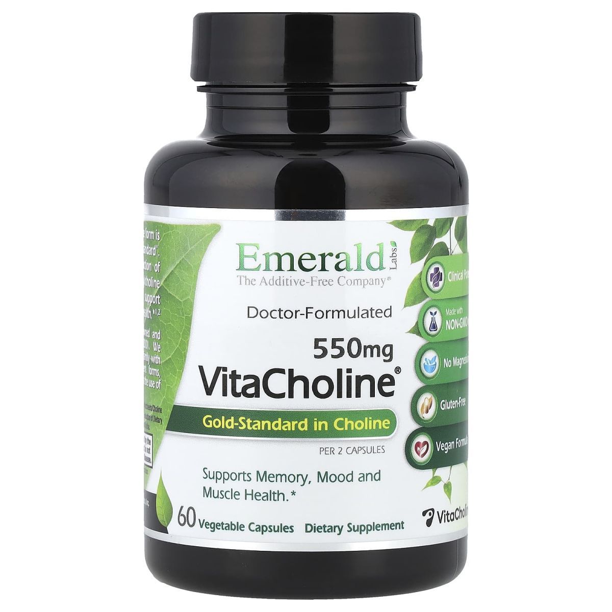 Emerald Laboratories, VitaCholine®, 60 Vegetable Capsules (275 mg per ...