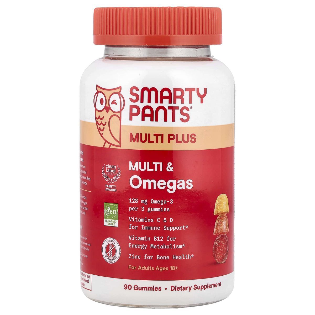 SmartyPants, Multi Plus, Multi & Omegas Gummies, Lemon, Orange ...