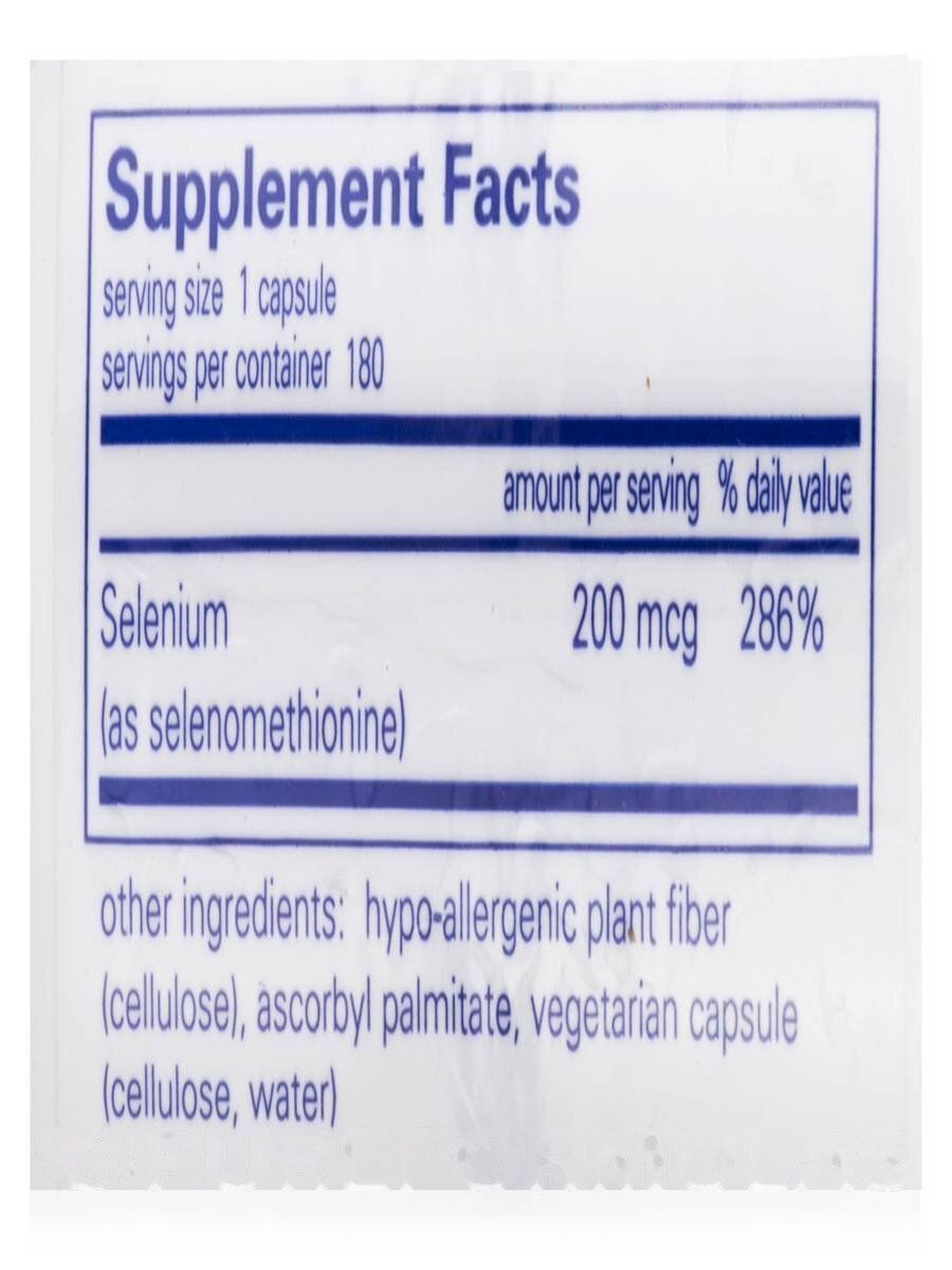 Селен селенометионин Pure Encapsulations (Selenium Selenomethionine ...