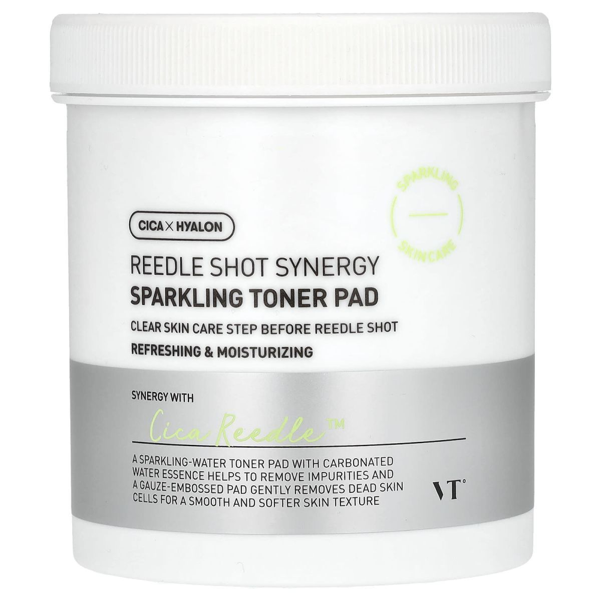 VT Cosmetics, Reedle Shot Synergy, Sparkling Toner Pad, 80 Pads купить ...